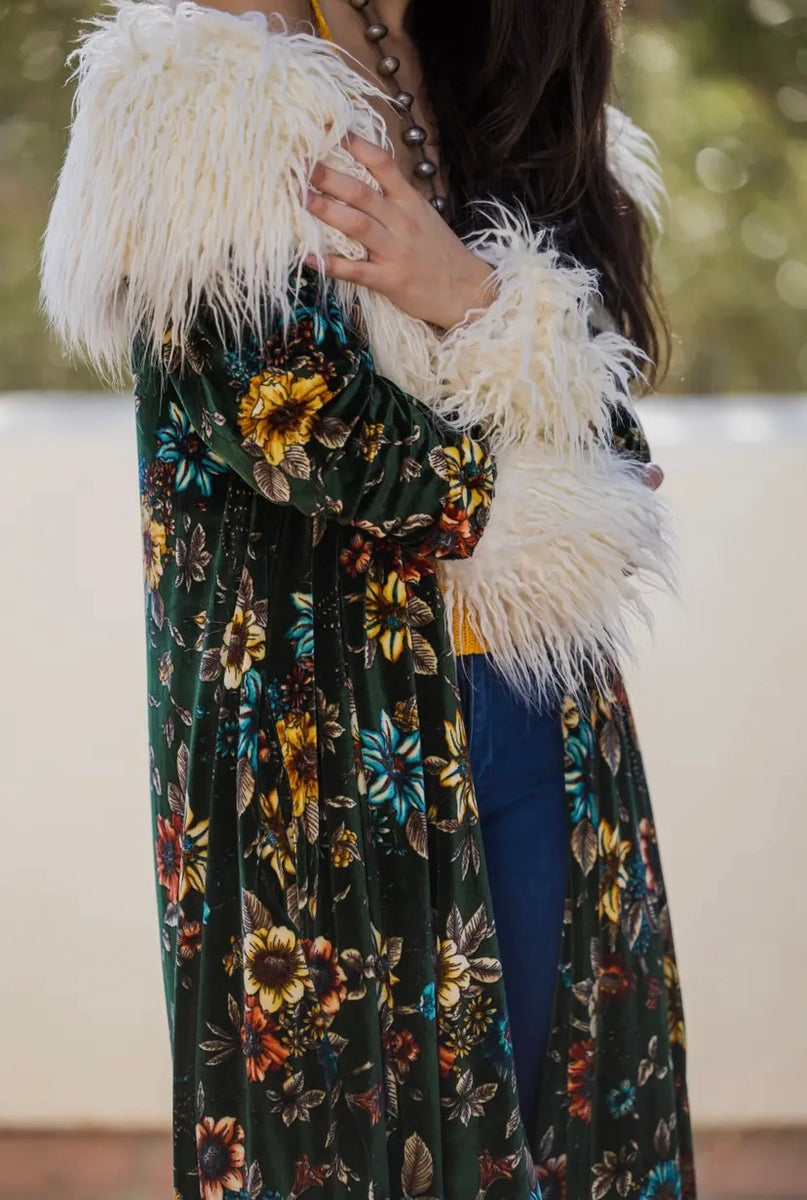 Penny Faux Fur Velvet Jacket – Maverick James